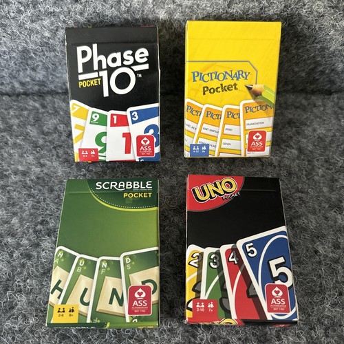 Pocket Kartenspiele Rewe | Phase 10, UNO, Scrabble, Pictionary | Neu ...