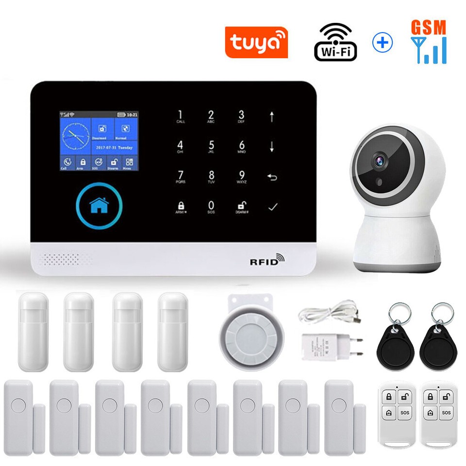 Smart Life WIFI GSM Wireless Home Security Burglar Alarm System ...