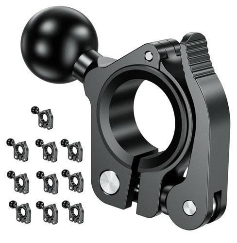 10 X BRCOVAN Aluminum Alloy Handlebar Clamp Mount 1” TPU Ball Ram ...