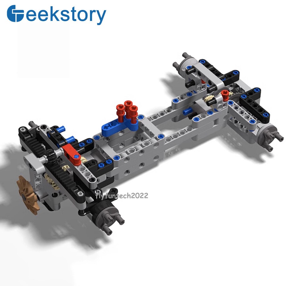 MOC Technic Building Blocks Wheel Rear-drive Differential Front Wheel ...