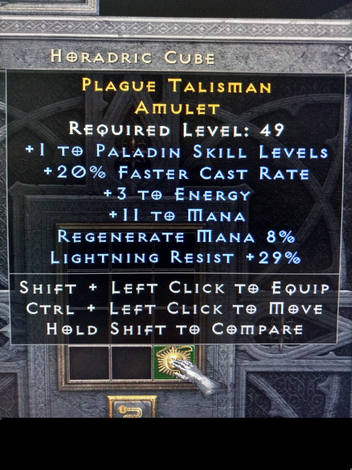 PALADIN AMULET: +20% FCR +29% LIGHT RESIS! D2 resurrected (PC,PS4/5) | eBay