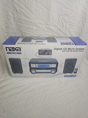 NAXA Electronics NAXA NS-438 Digital CD Micro System with AM/FM Stereo ...