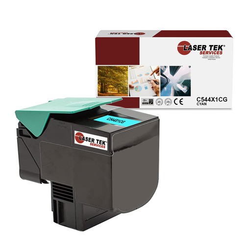 LTS C544 C544X1CG Cyan Remanufactured for Lexmark C544DN C544DTN Toner ...