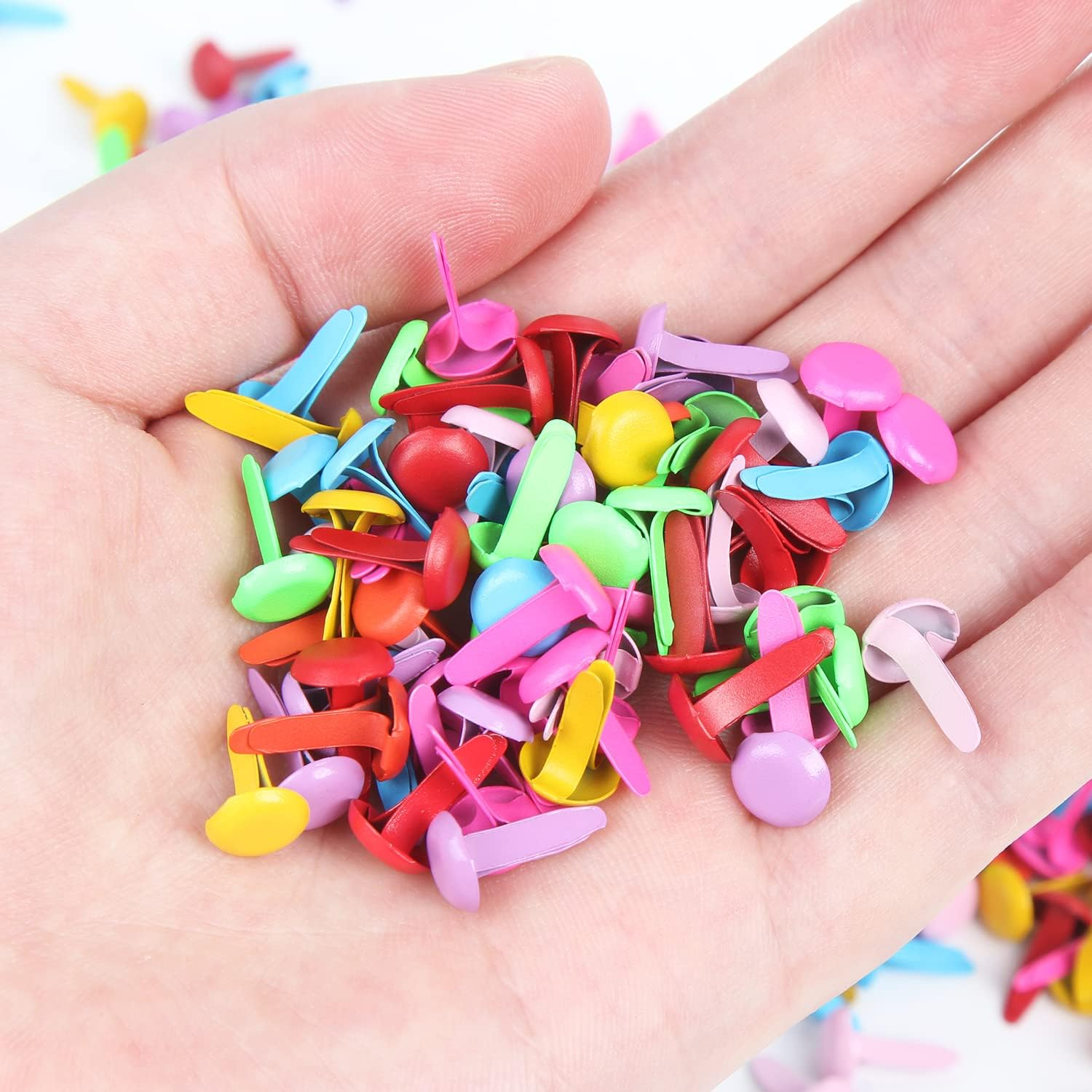 500Pcs Colorful Mini Paper Fastener Brad,Split Pin for Art Crafting ...
