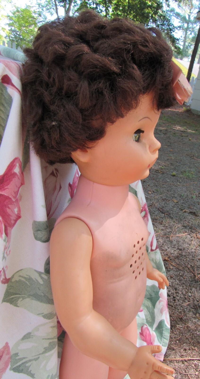 SAYCO VINTAGE 24 - INCH WALKING TALKING BRUNETTE DOLL - NO CLOTHING ...