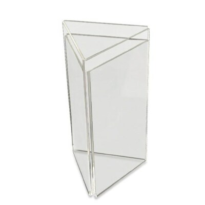 Menu Holder 3 Sided DL (1/3rd A4) Display Table Talker Made in Clear ...