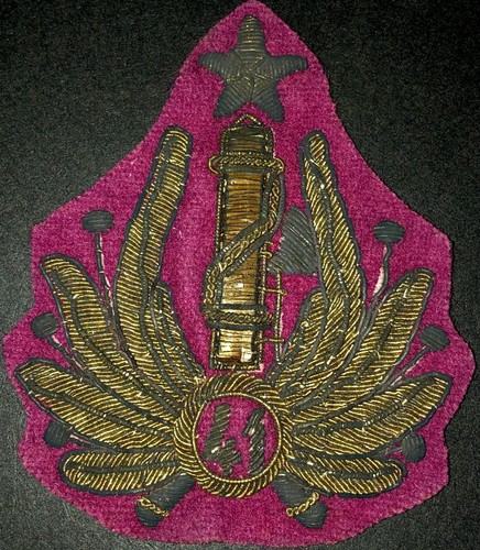 Original WW2 Italian Consulate Officer Gold Wire Uniform Cap Insignia ...
