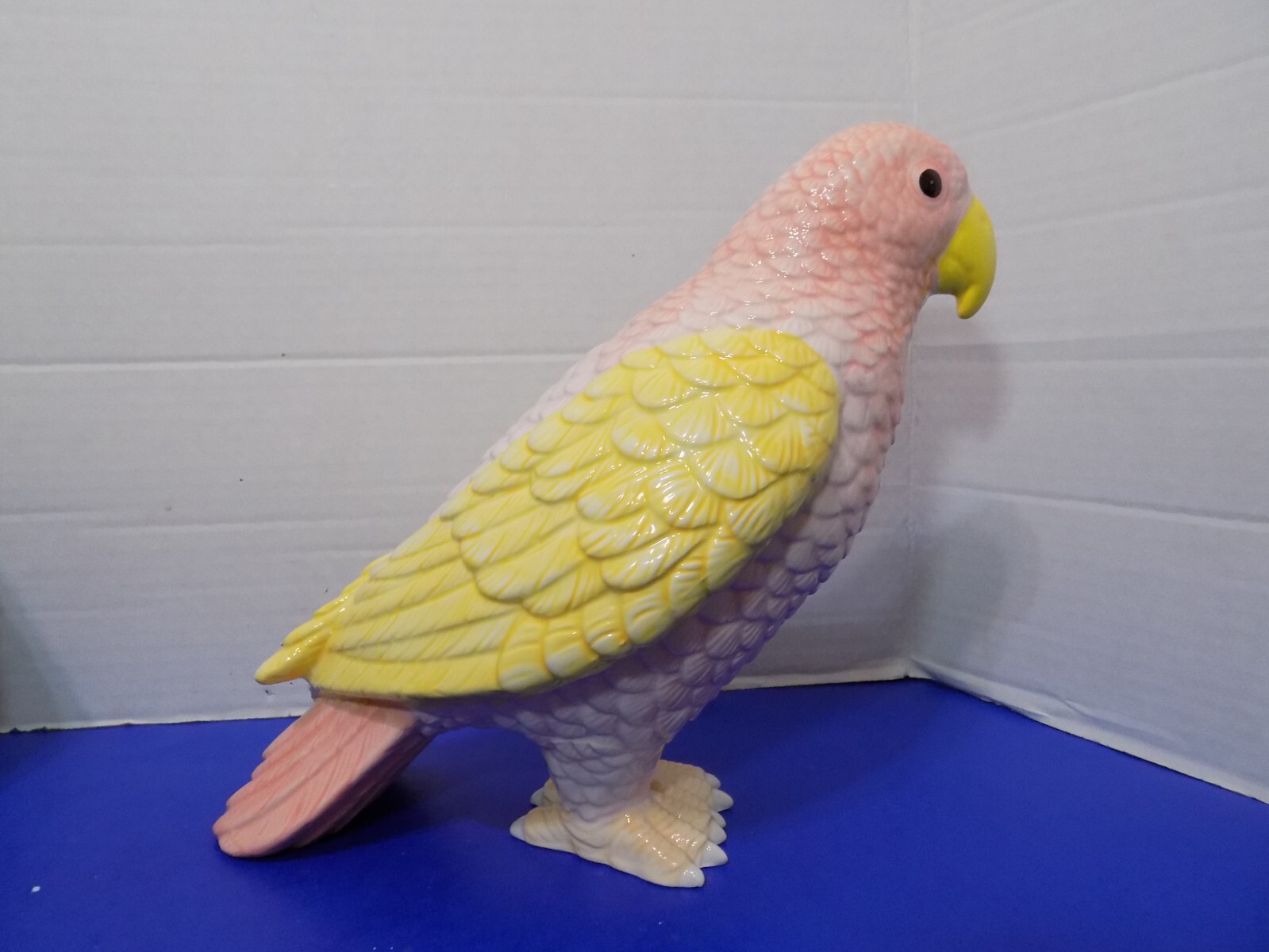 NEW Ceramic Parrots Statue Figurine Tropical Home Decor Birds | eBay