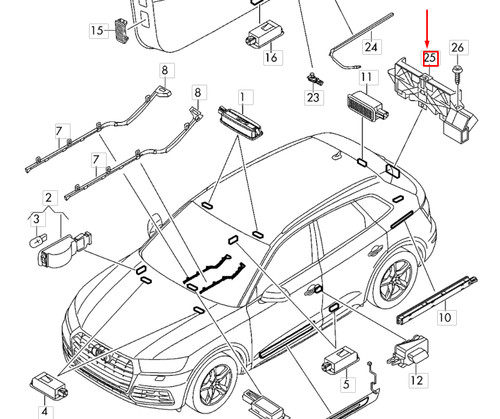 AUDI Q5 FY LUGGAGE COMPARTMENT LIGHT SWITCH 80C959121A | eBay