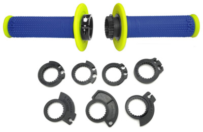 Pro Grip 708 Speed Control Locking Grips Flo Yellow/Electric Blue ...