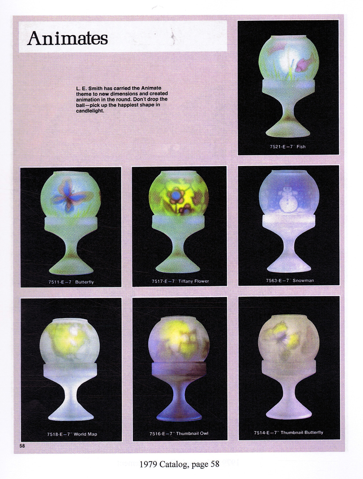 L. E. Smith Glass Co. Animates, 1975-1988 Catalog reprints - Lighting ...
