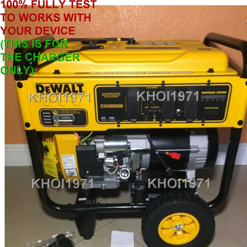 WALL Charger AC adapter 8F= DXGNR8000 DEWALT power generator 8000 WATT ...