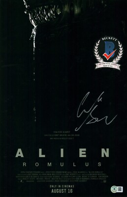 CAILEE SPAENY SIGNED ALIEN ROMULUS 11X17 PHOTO POSTER BECKETT BAS COA ...