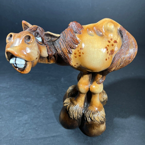 Vintage John Raya Beasties of the Kingdom 1987 Comical Horse Figurine 7 ...