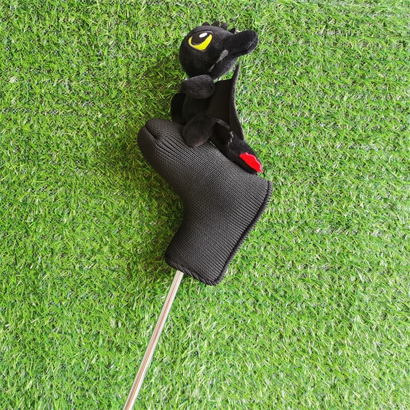 Golf Toothless Wood Head Covers 460cc Driver Fairway Woods Putter ...
