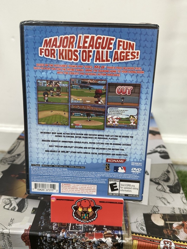 NEW MLB Power Pros (Sony PlayStation 2, 2007, PS2) SEALED Black Label ...