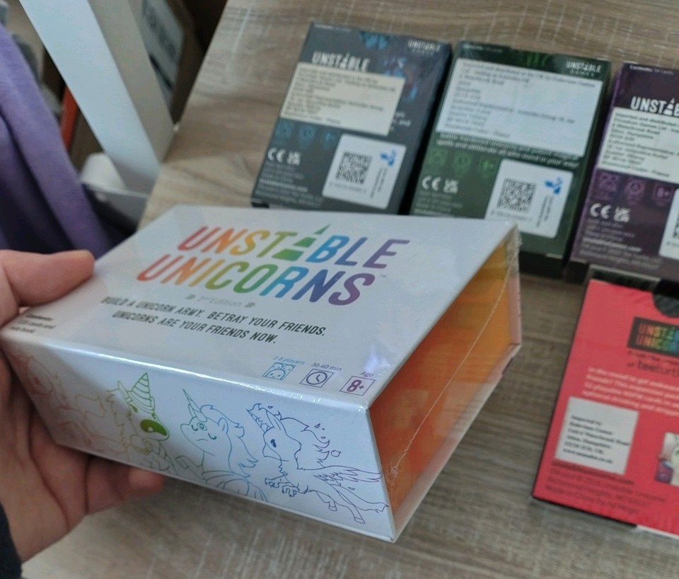 Unstable Unicorns Card Game Base & Expansion Packs New & Sealed ...