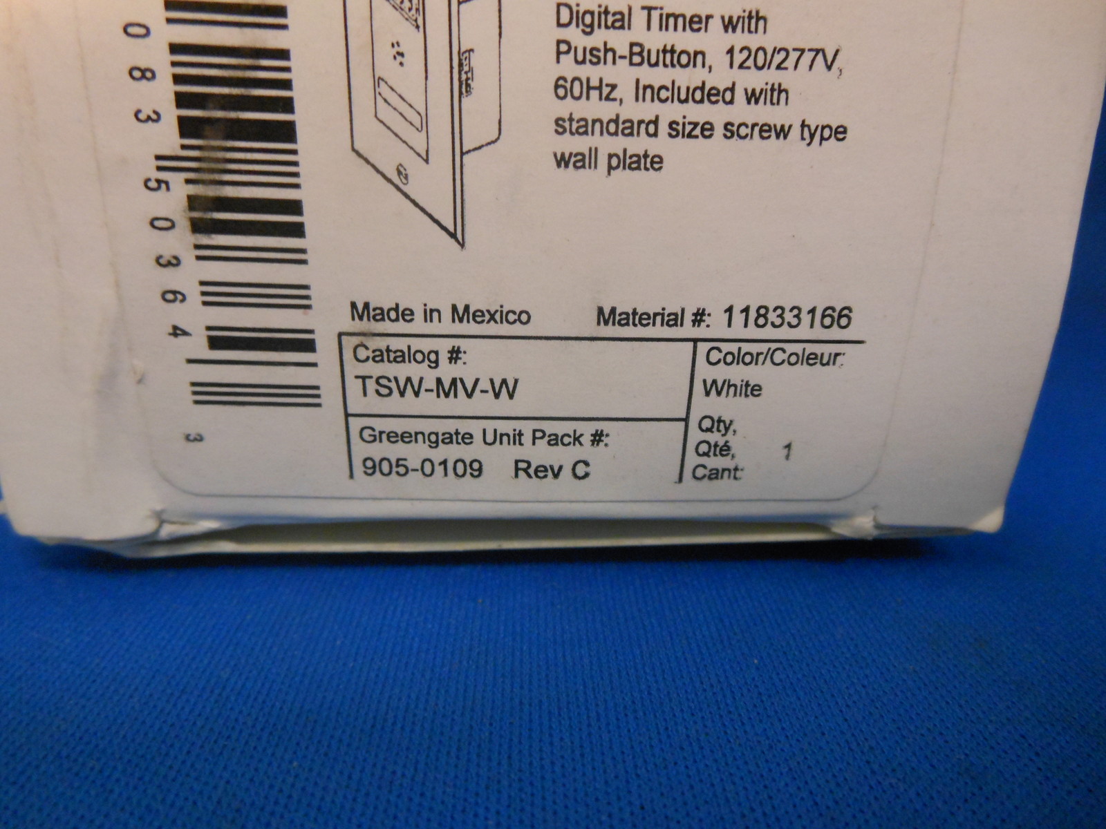 NEW COOPER GREENGATE TSW-MV-W DIGITAL DUAL VOLTAGE WALL SWITCH TIMER | eBay