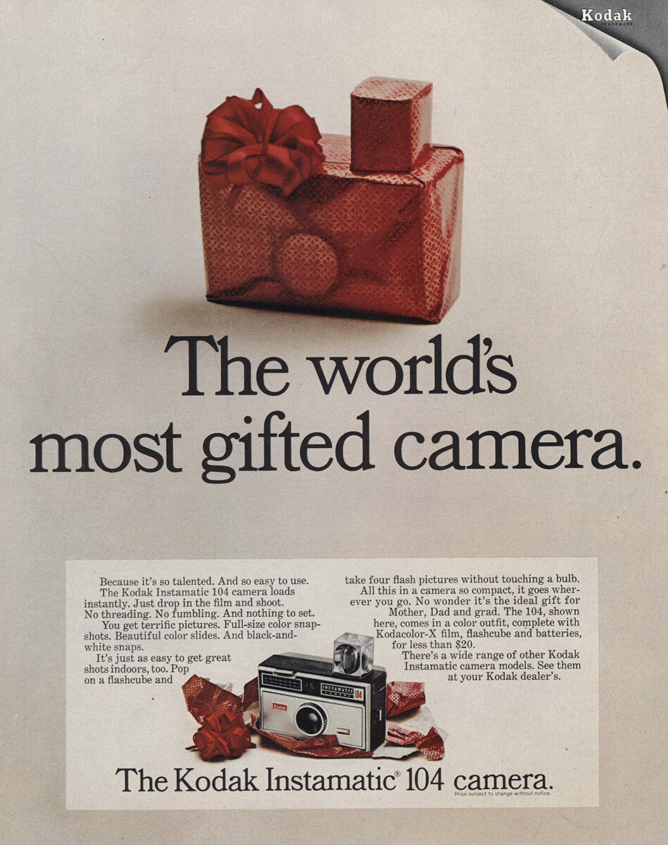 1967 Kodak Instamatic Camera: Worlds Most Gifted Vintage Print Ad | eBay