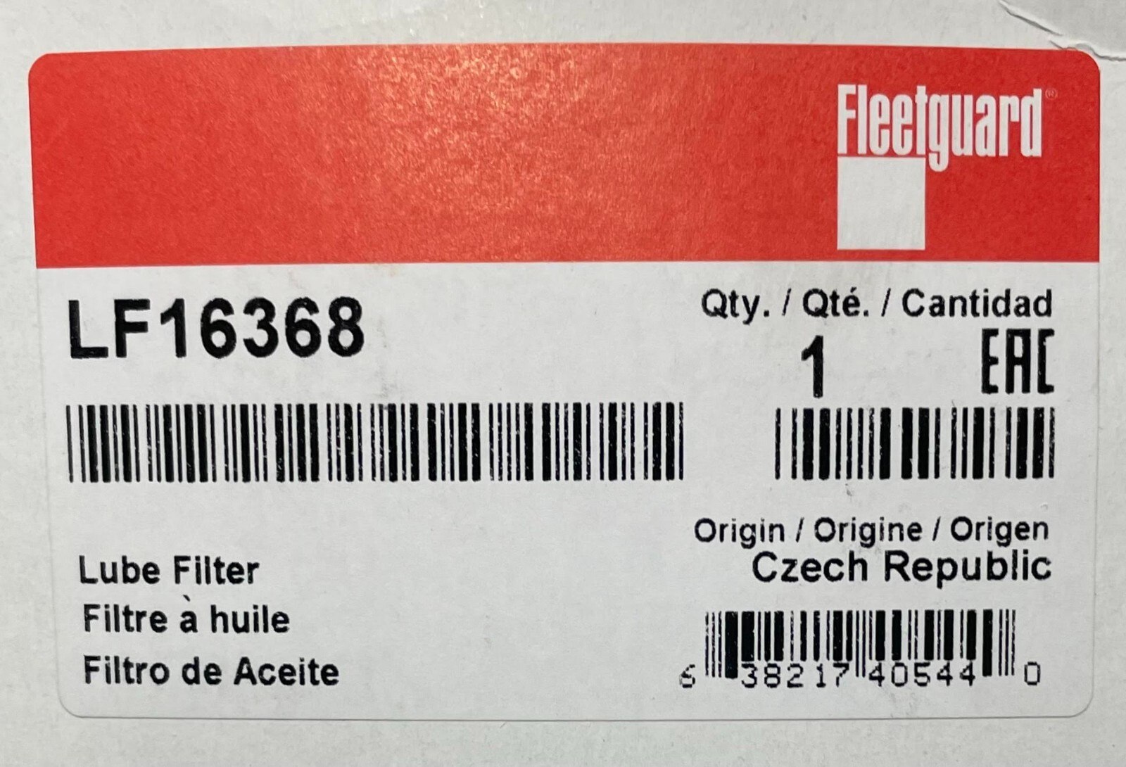 LF16368 GENUINE FLEETGUARD ENGINE OIL FILTER OEM 2234788PE P40069 for ...