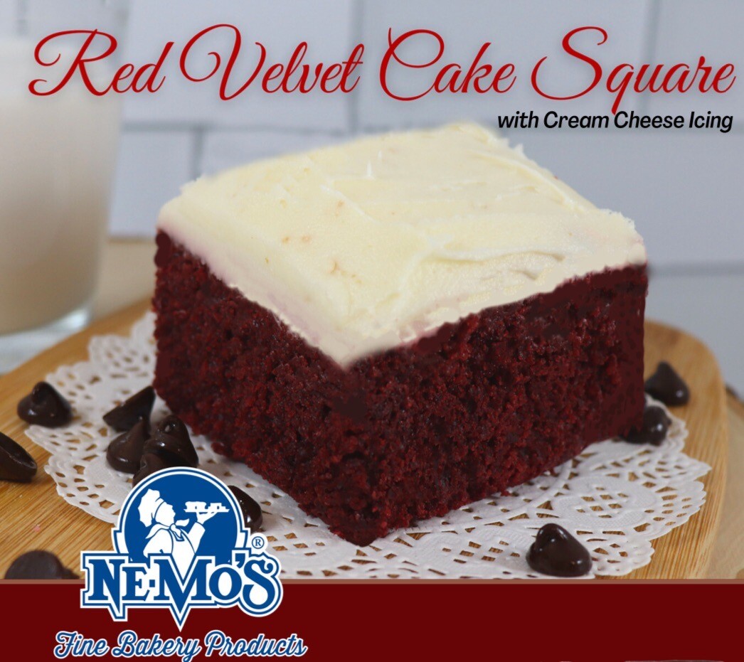 2 PACK! NEMO’S Bakery Red Velvet Cake Square, 3 Oz, SAME DAY SHIPPING ...