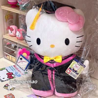 Graduation Gift Hello Kitty Graduation Gown and Doctoral Cap Plush Doll ...