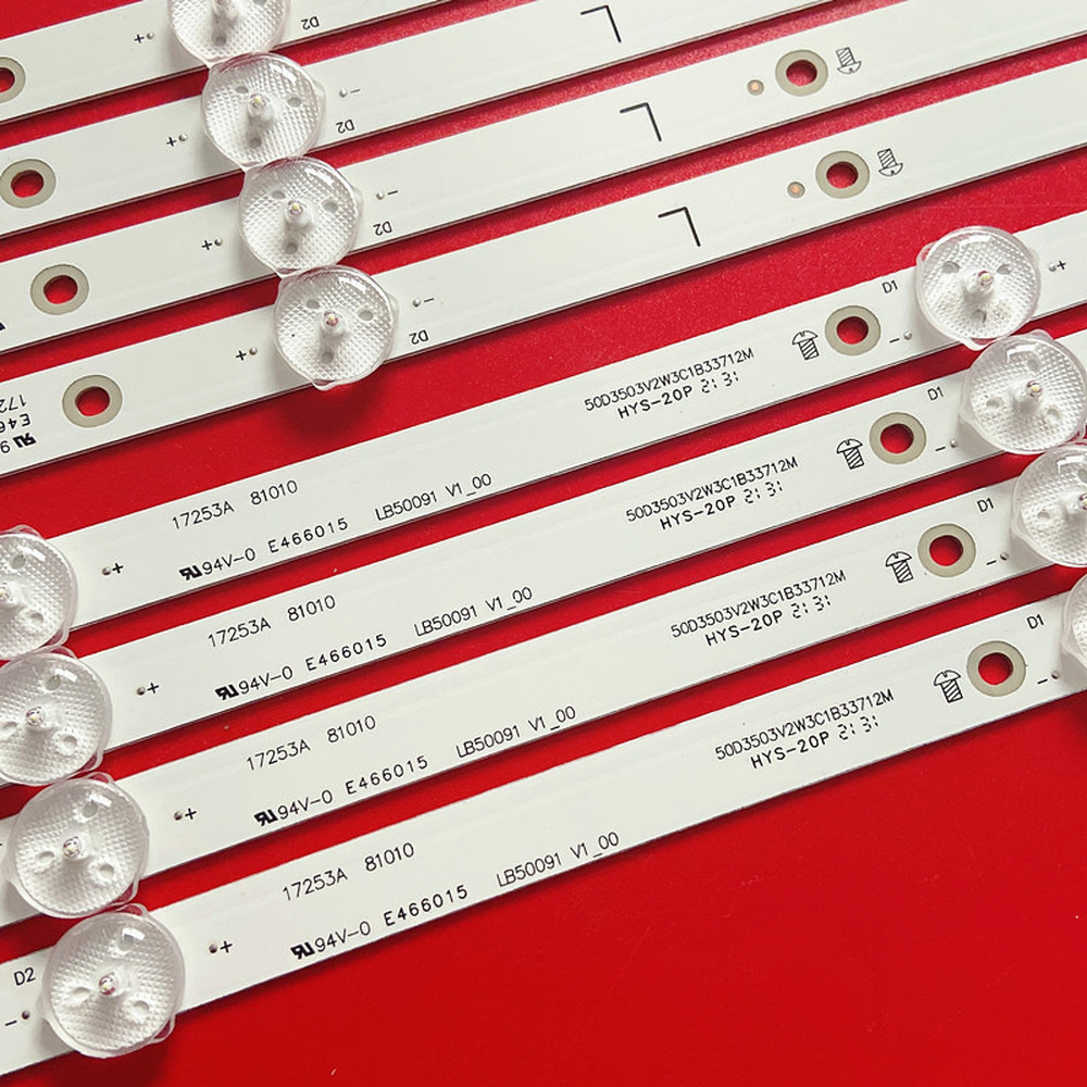 8PCS LED Backlight Strips for Sharp LC-50LB601U LB50091 Insignia NS ...