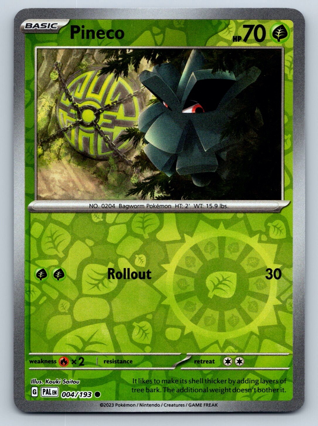 Pineco - Reverse Holo - Paldea Evolved Pokemon TCG Card EB324 | eBay