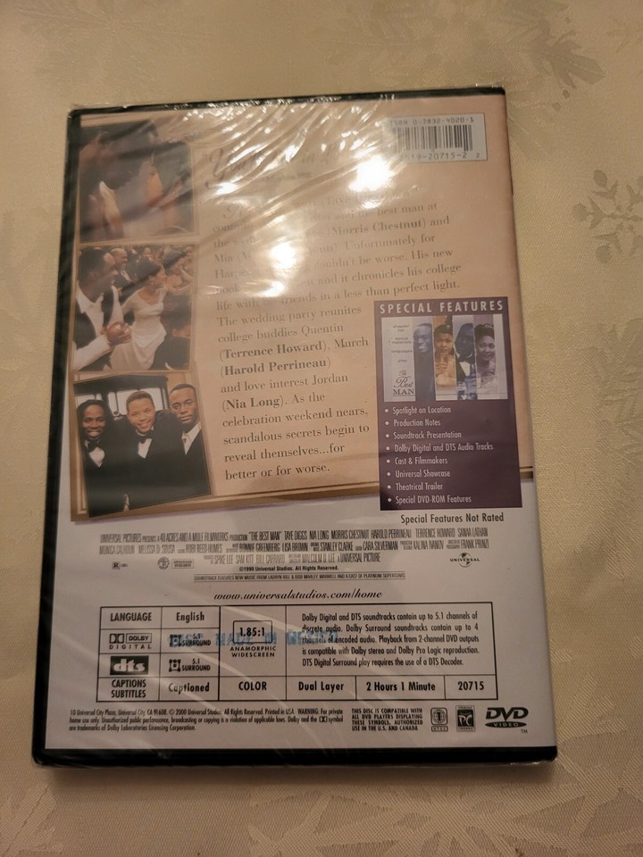 The Best Man Movie(DVD, 1999) brand new sealed 302.4 25192071522| eBay
