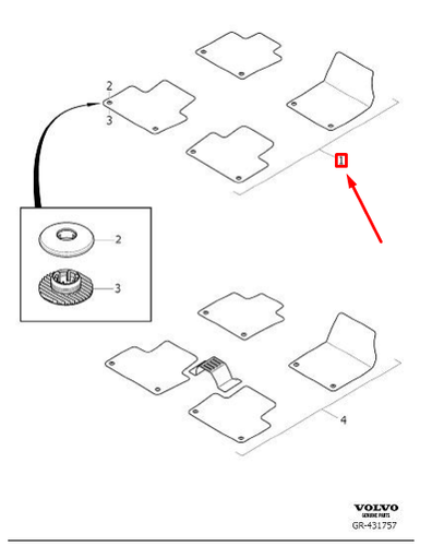 VOLVO XC60 Textile Floor Mats Set LHD 32216555 NEW GENUINE | eBay