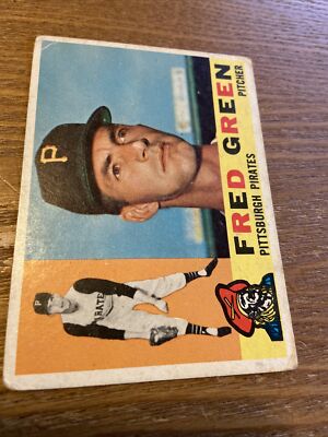 1960 Topps Fred Green #272 Pittsburgh Pirates Vintage Baseball Card ...