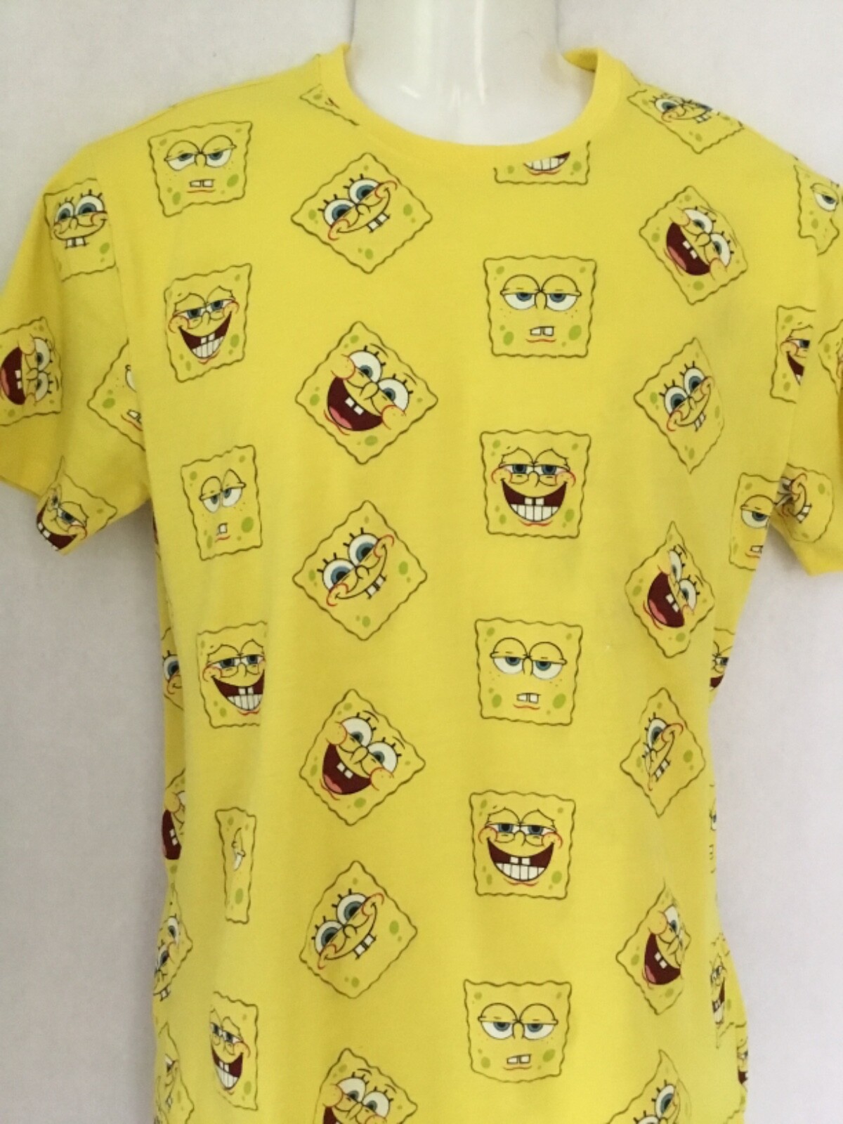 Spongebob Squarepants all over design Yellow T Shirt … - Gem