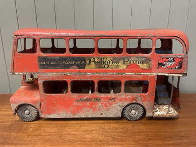1950’s Triang Large vintage London Routemaster bus tinplate , 55cm Wide ...