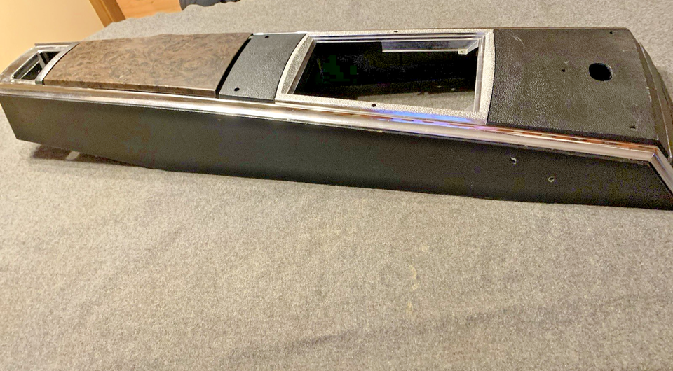 1968 Pontiac Firebird Automatic Floor Console Black Chrome Burlwood | eBay