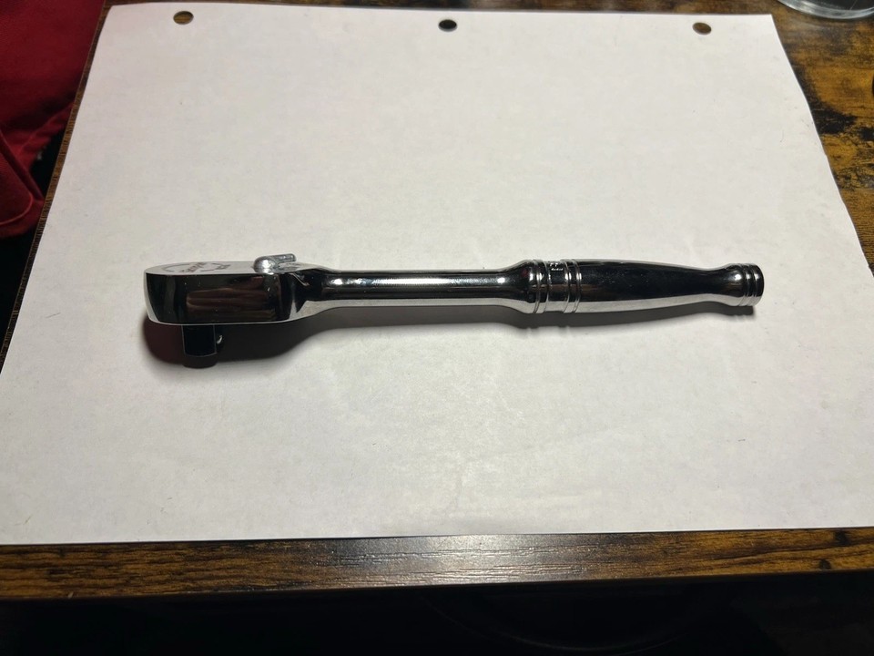 Snap-on Tools USA NEW 3/8" Drive Fine Tooth Standard Handle Chrome ...