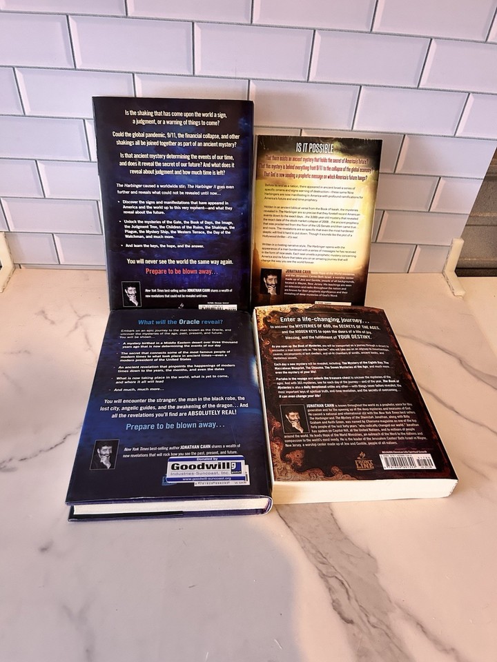 4 Jonathan Cahn Books Lot Harbinger II Return of the Gods Harbinger ...