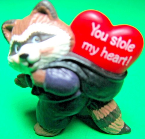 HALLMARK YOU STOLE MY HEART RACCOON VALENTINE MERRY MINIATURE (V1) | eBay