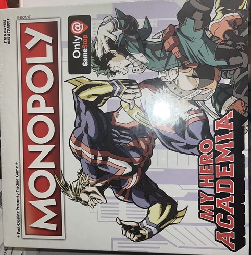 MONOPOLY My Hero Academia Board Game GameStop Excl 2019 NEW SEALED FREE ...