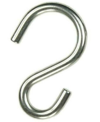 Heavy Duty S Shaped Hook 316 Stainless Steel M3, M4 or M5 S Hook | eBay