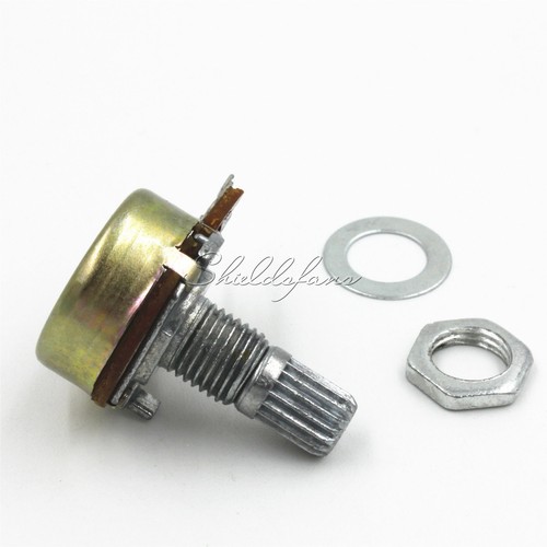 5PCS 50K Ohm Linear 3 Terminal Taper Rotary Potentiometer Panel Pot ...