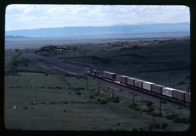 Railroad Slide - Union Pacific Freight Train 1978 Piggy Back Trailers ...