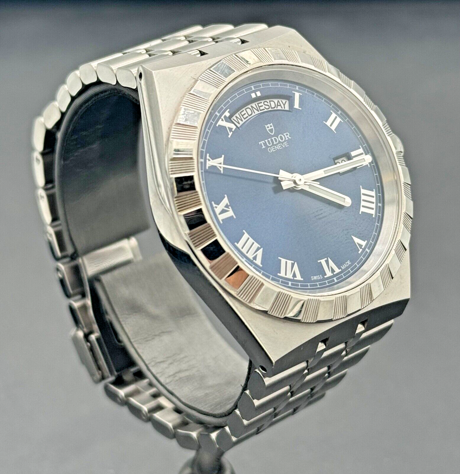 Tudor Blue Royal Stainless Steel Watch 28600 - w/ Card | eBay