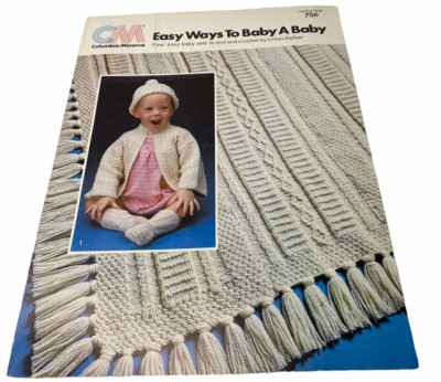 Vintage 1977 EASY WAYS TO BABY A BABY ~ COLUMBIA MINERVA knit and ...