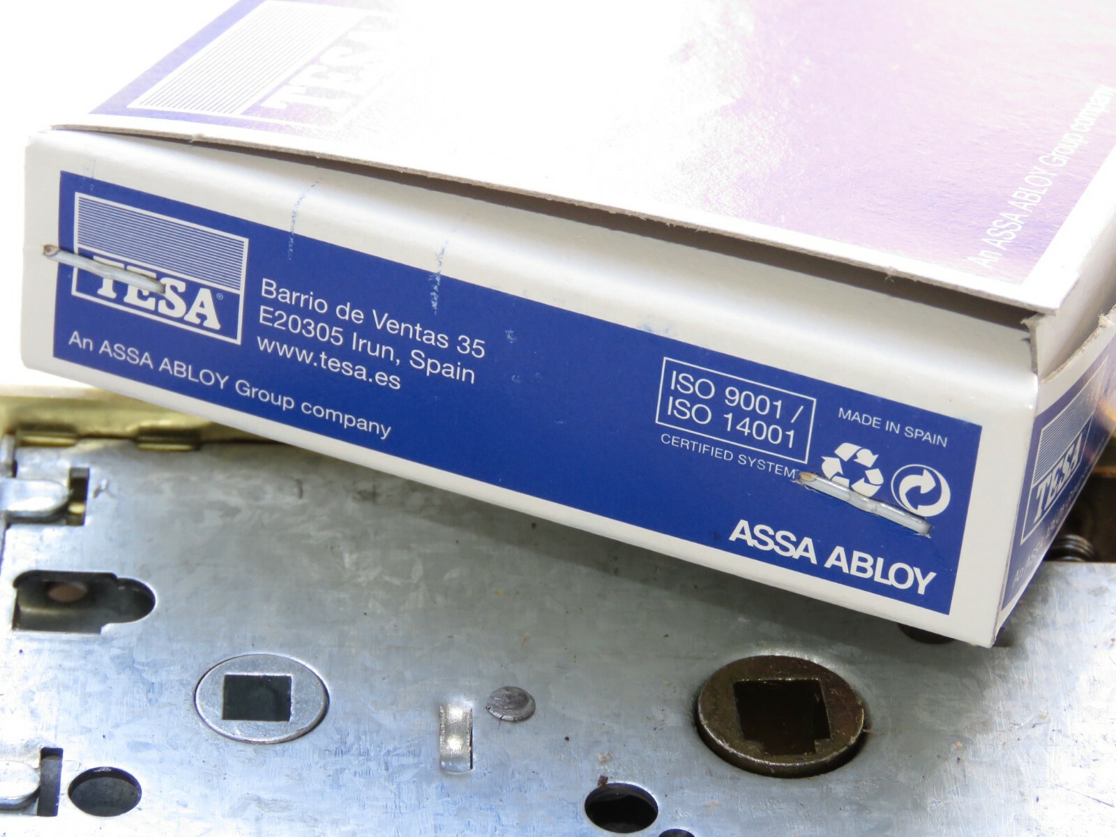 Tesa Entrance Mortise Lock + Latchbolt 201440LP Made in Spain Brass ...