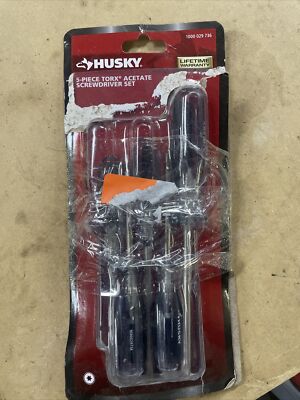 HUSKY 5-PIECE TORX ACETATE SCREWDRIVER SET: T10, T15, T20, T25, T30 ...