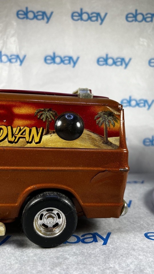 Vintage 1970's Ertl Dodge Sand Van Custom Street W/ 2 Surfboards 1/18 ...