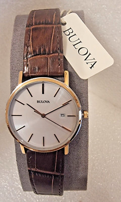 BULOVA EASY READER MENS WATCH 98H51 OLDER MODEL NEW/BOXED/3 YEAR ...