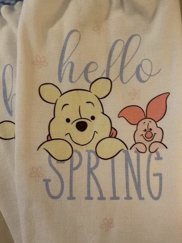 Crocheted top handmade Winnie The Pooh Hello Spring Great For Baby Room ...