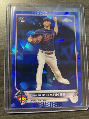 2022 Topps Chrome Sapphire Charlie Barnes #641 RC Rookie Card Minnesota ...