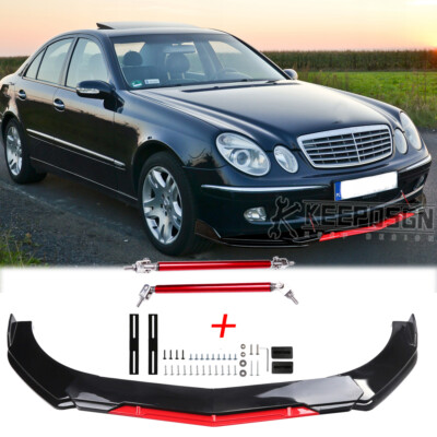 For Benz E Class W211 E500 350 55 AMG Front Bumper Lip Splitter ...